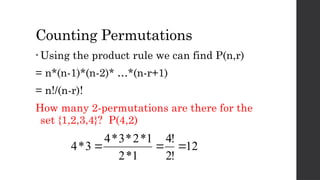 Permutations and Combinations in discrete Mathematics | PPTX