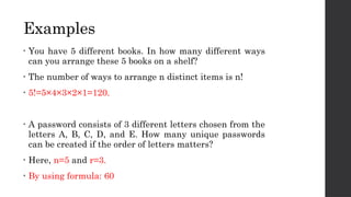 Permutations and Combinations in discrete Mathematics | PPTX