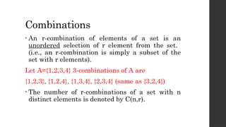 Permutations and Combinations in discrete Mathematics | PPTX