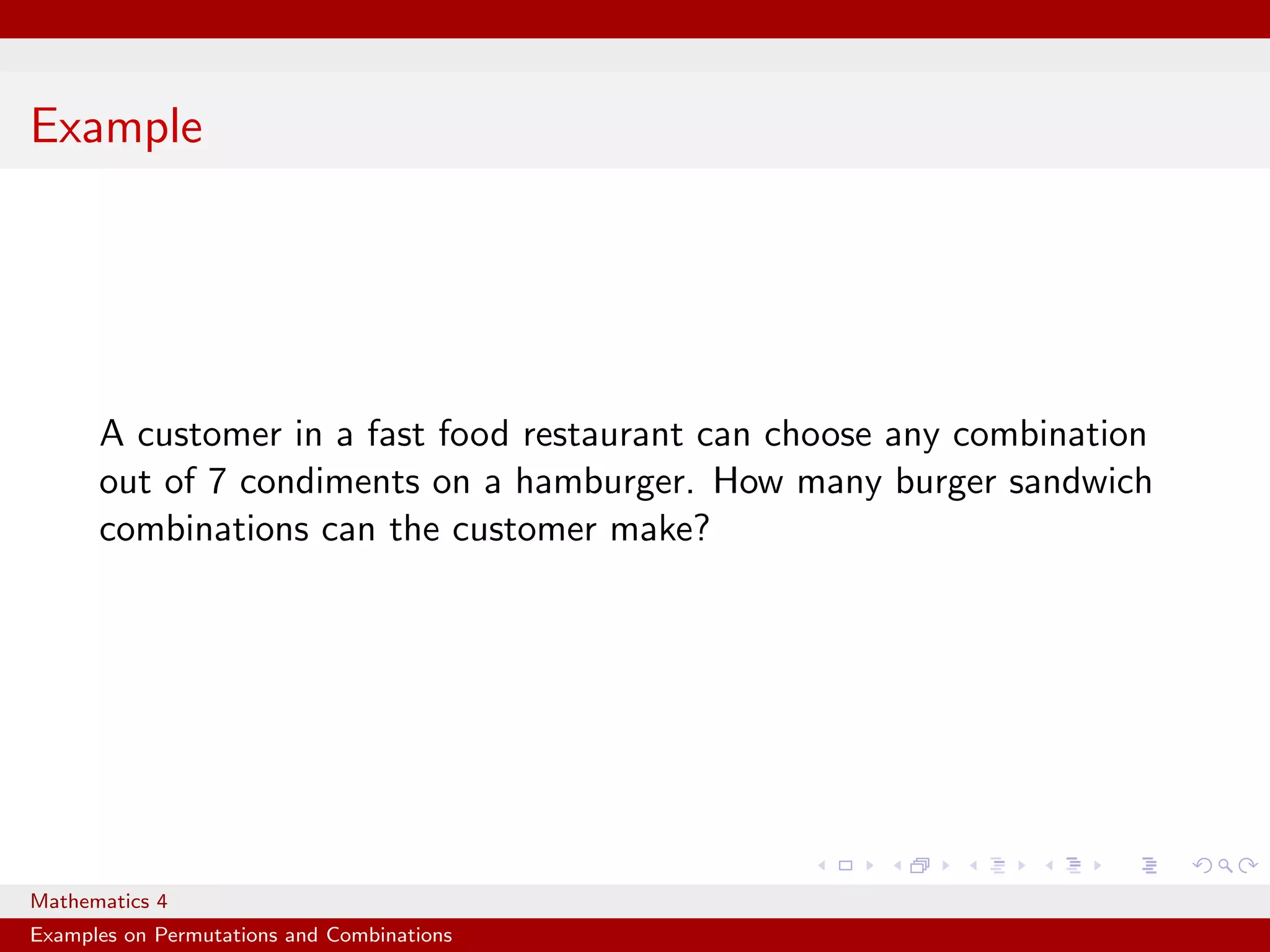 Permutations and combinations examples | PDF