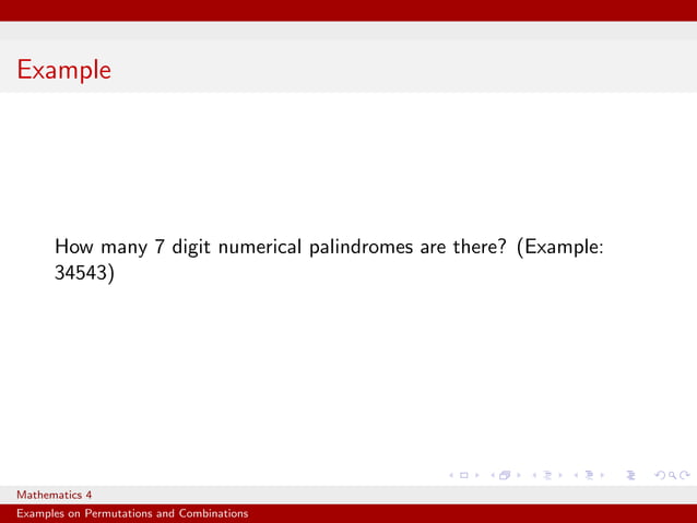 Permutations and combinations examples | PPT