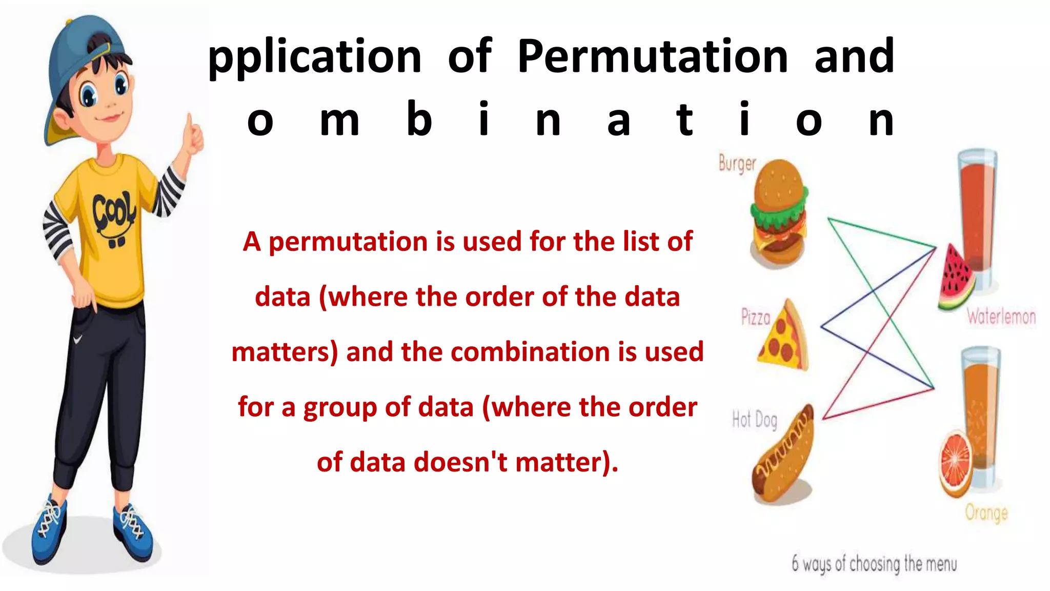 Permutations and combinations ppt | PPTX