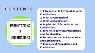 Permutations and combinations ppt | PPTX