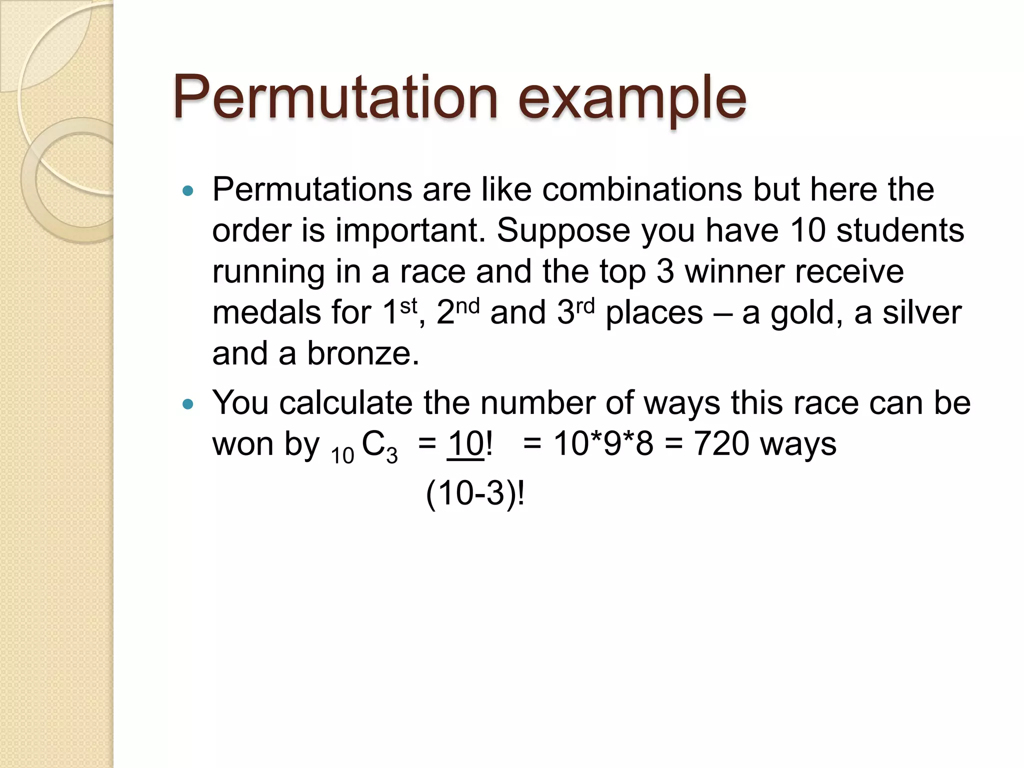 Permutations & combinations | PPTX