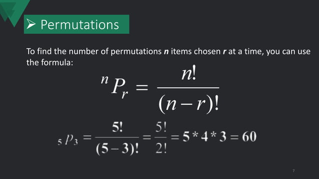 Permutations And Combinations Presentation Pptx Programming Languages Computing