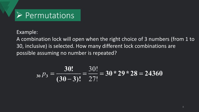 Permutations & Combinations Presentation | PPTX | Programming Languages | Computing