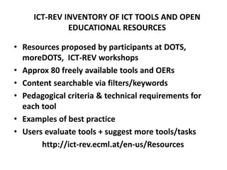 Pedagogy, technology and training for language learning and teaching ...