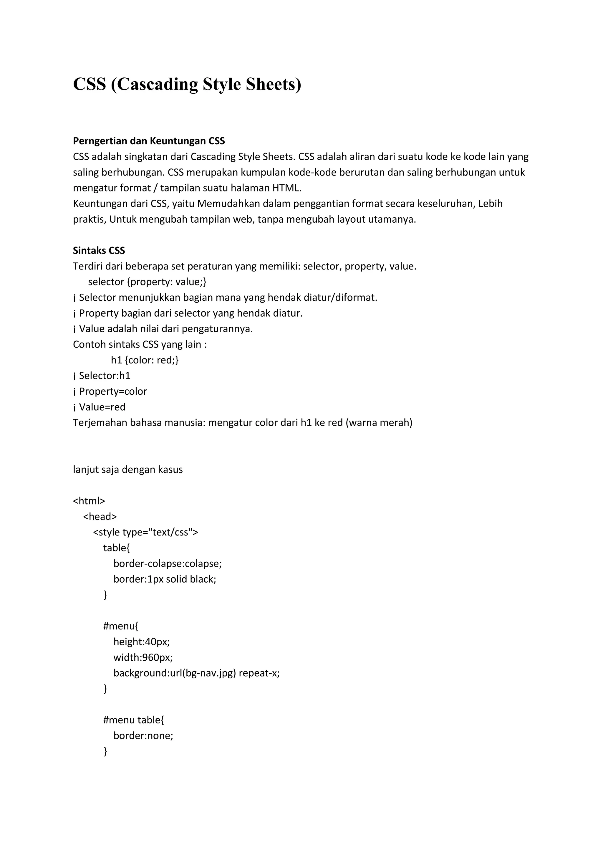 CSS (Cascading Style Sheets) | PDF