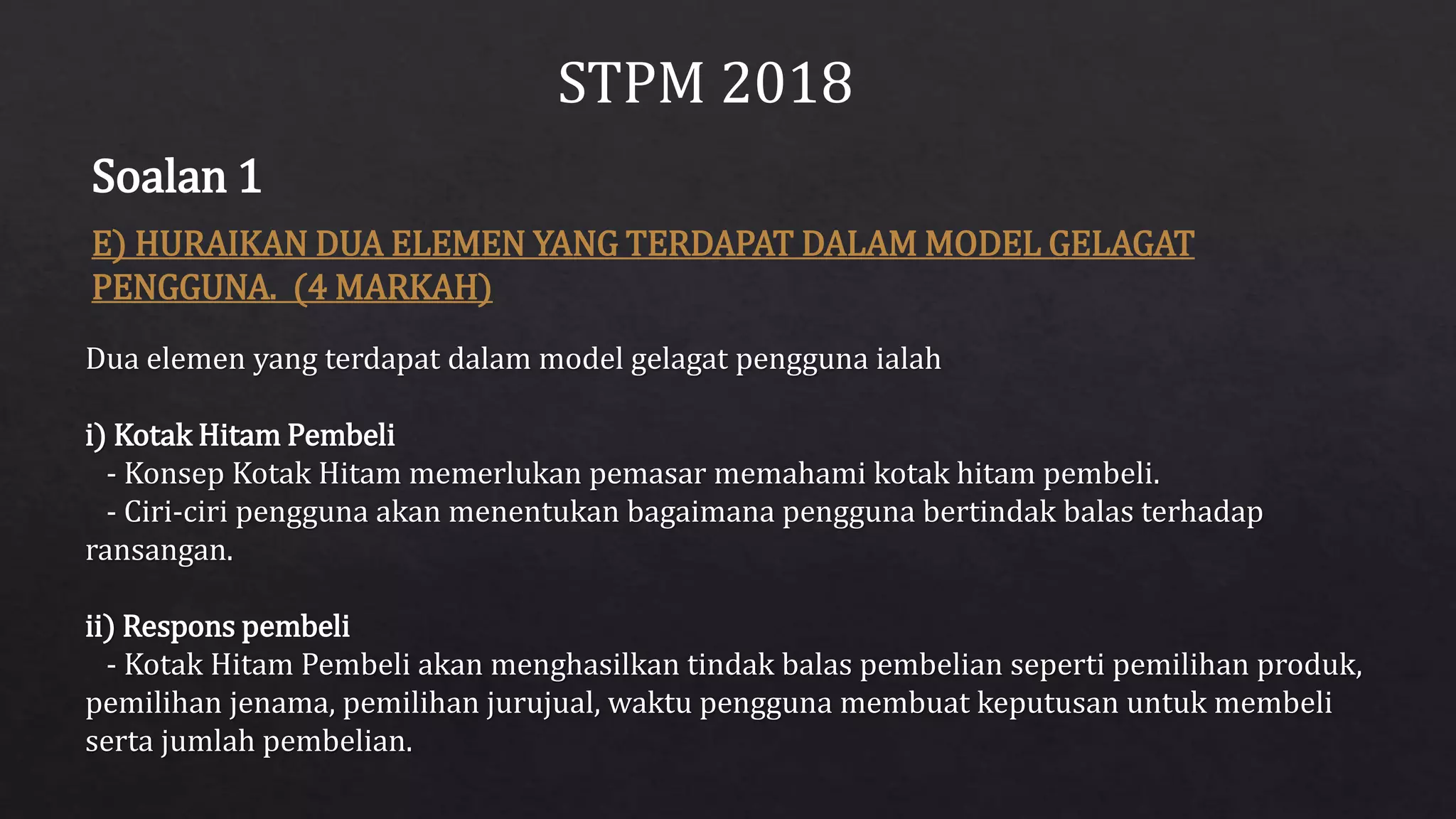 CONTOH SOALAN & SKEMA STPM PENGAJIAN PERNIAGAAN | PPTX
