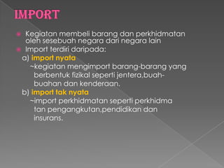 Perniagaan import,eksport & entrepot | PPTX