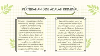 Pernikahan dini dalam islam menurut Yanti Tanjung | PPTX
