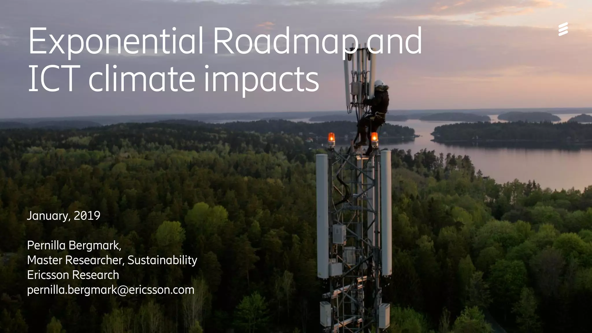 Exponential Roadmap and ICT Climate Impacts | PPT