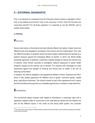 Pernod Ricard - Peruvian Market | PDF