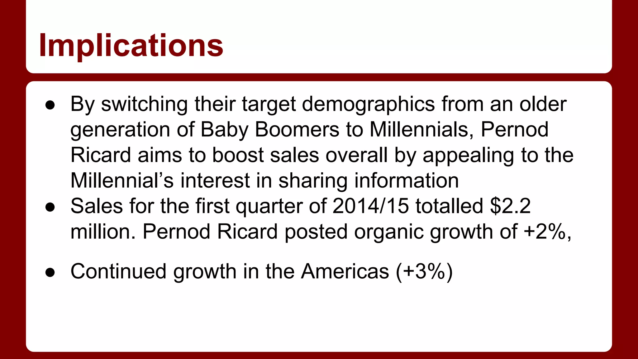 Pernod ricard marketing plan | PPTX