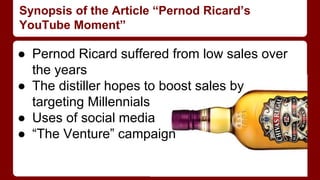 Pernod ricard marketing plan | PPTX