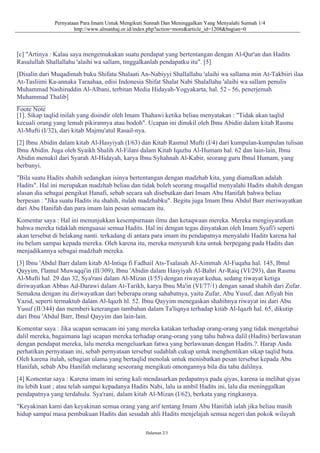 Pernyataan para-imam-untuk-mengikuti-sunnah-dan-meninggalkan-yang ...