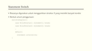 Pernyataan Kondisi dalam Pemrograman PHP | PPTX