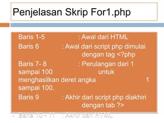 Pernyataan kontrol pengulangan | PPT