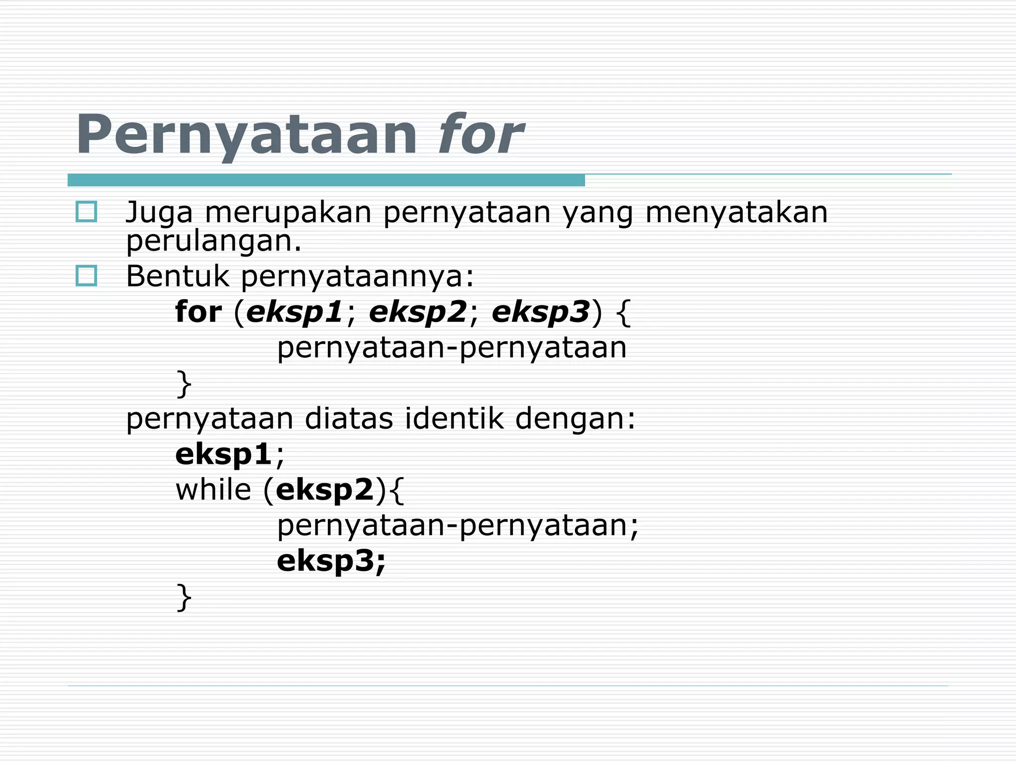 Pernyataan Perulangan dalam Pemrograman PHP | PPT