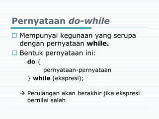 Pernyataan Perulangan dalam Pemrograman PHP | PPT