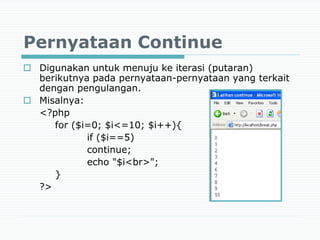 Pernyataan Perulangan dalam Pemrograman PHP | PPT
