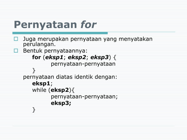 Pernyataan Perulangan dalam Pemrograman PHP | PPT