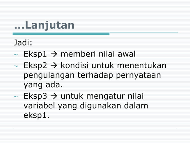 Pernyataan Perulangan dalam Pemrograman PHP | PPT