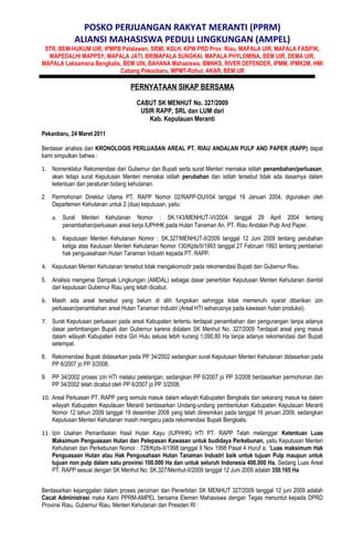 Izin RAPP di Pulau Padang Cacat Administrasi | PDF