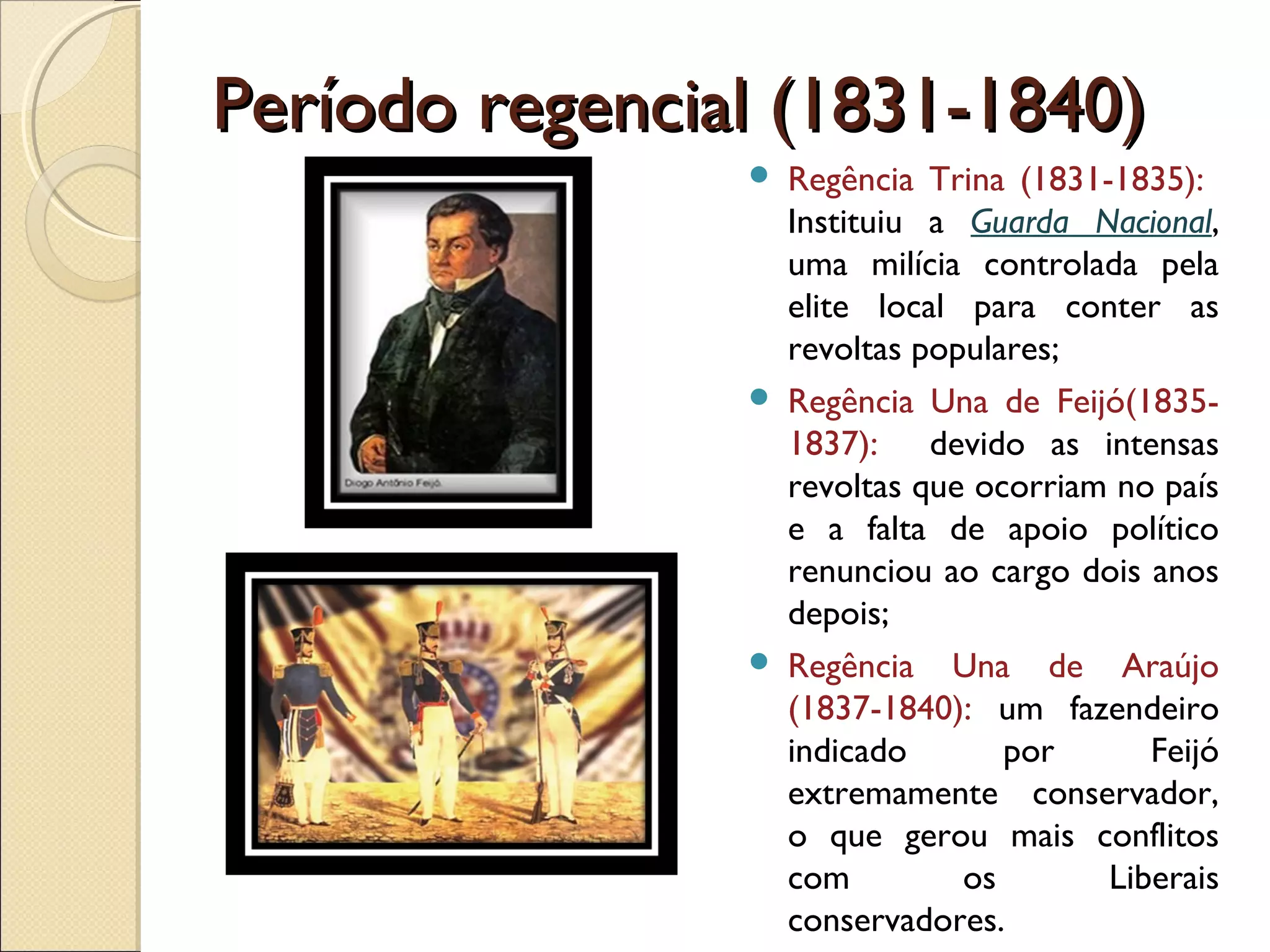 Período Imperial - História do Brasil | PPT