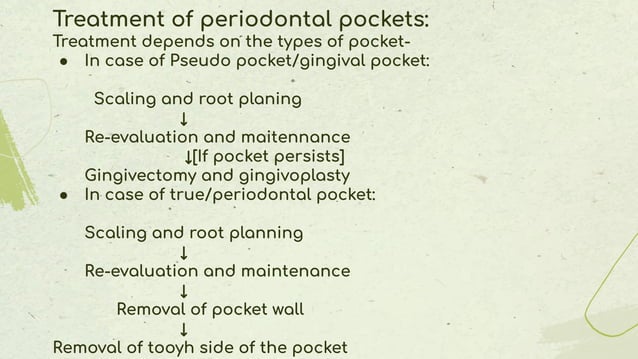 Perodontal Pocket-Formation,pathogenesis, treatment | PDF