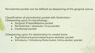Perodontal Pocket-Formation,pathogenesis, treatment | PDF