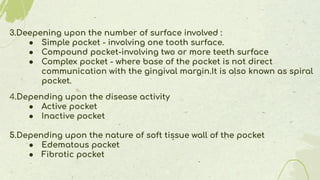 Perodontal Pocket-Formation,pathogenesis, treatment | PDF