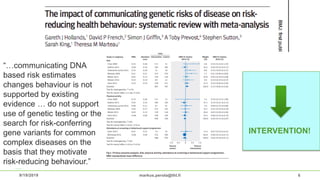 Markus Perola: Genomics to Healthcare Project | PDF