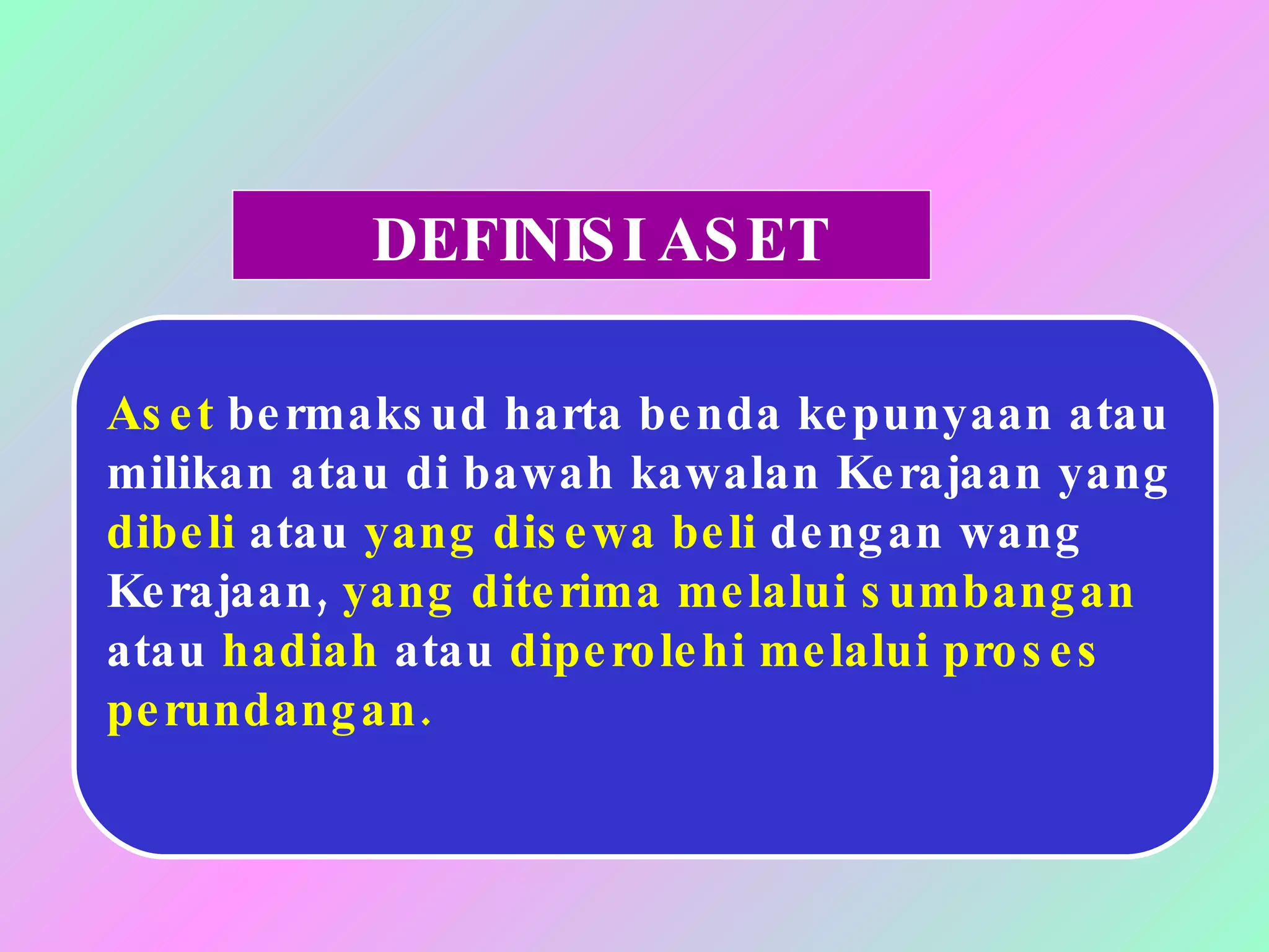 Perolehan & harta awam | PPT