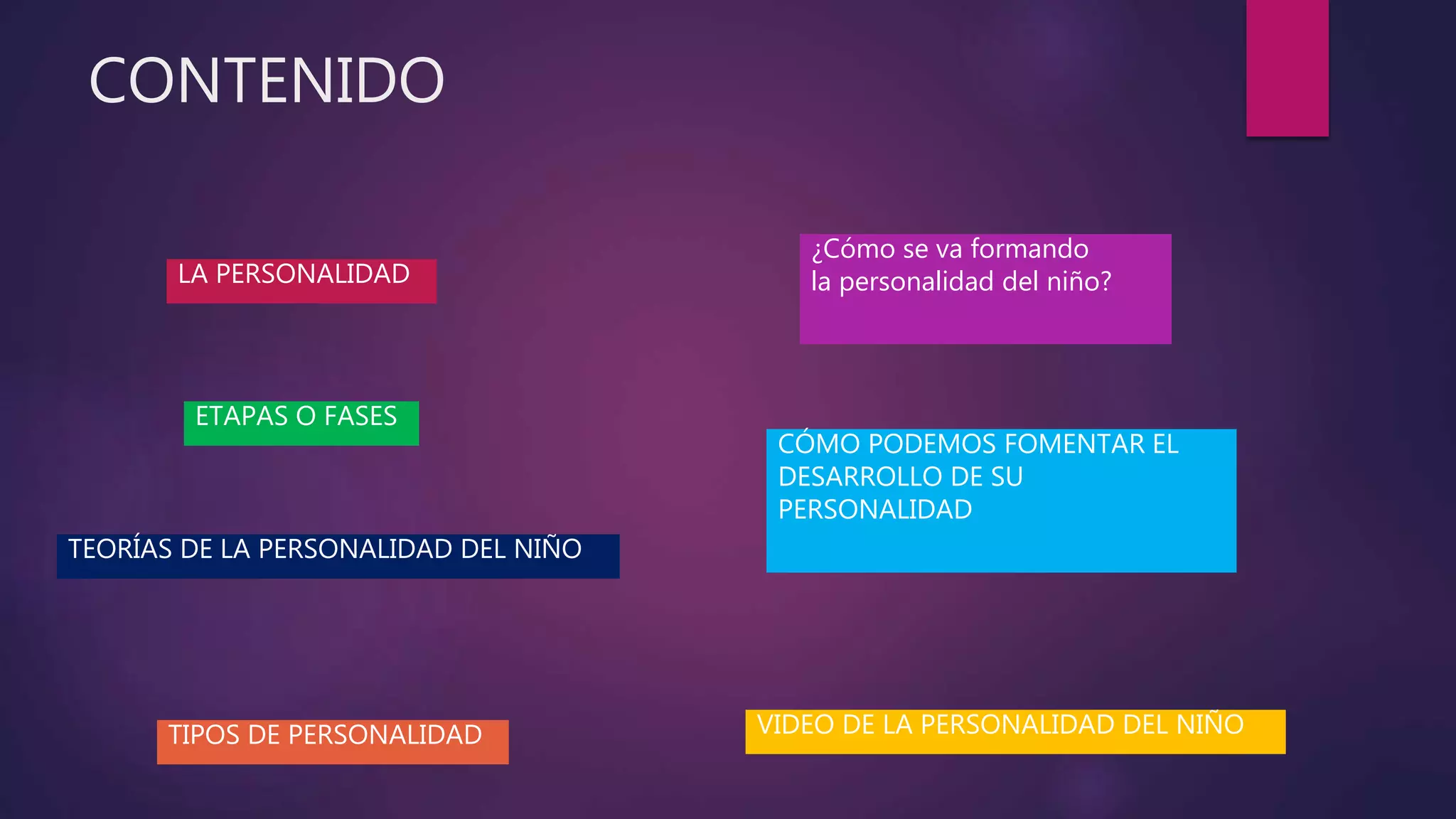 Personalidad del niño | PPTX