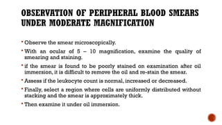 Comprehensive Guide to Peripheral Blood Smear Examination and Analysis ...