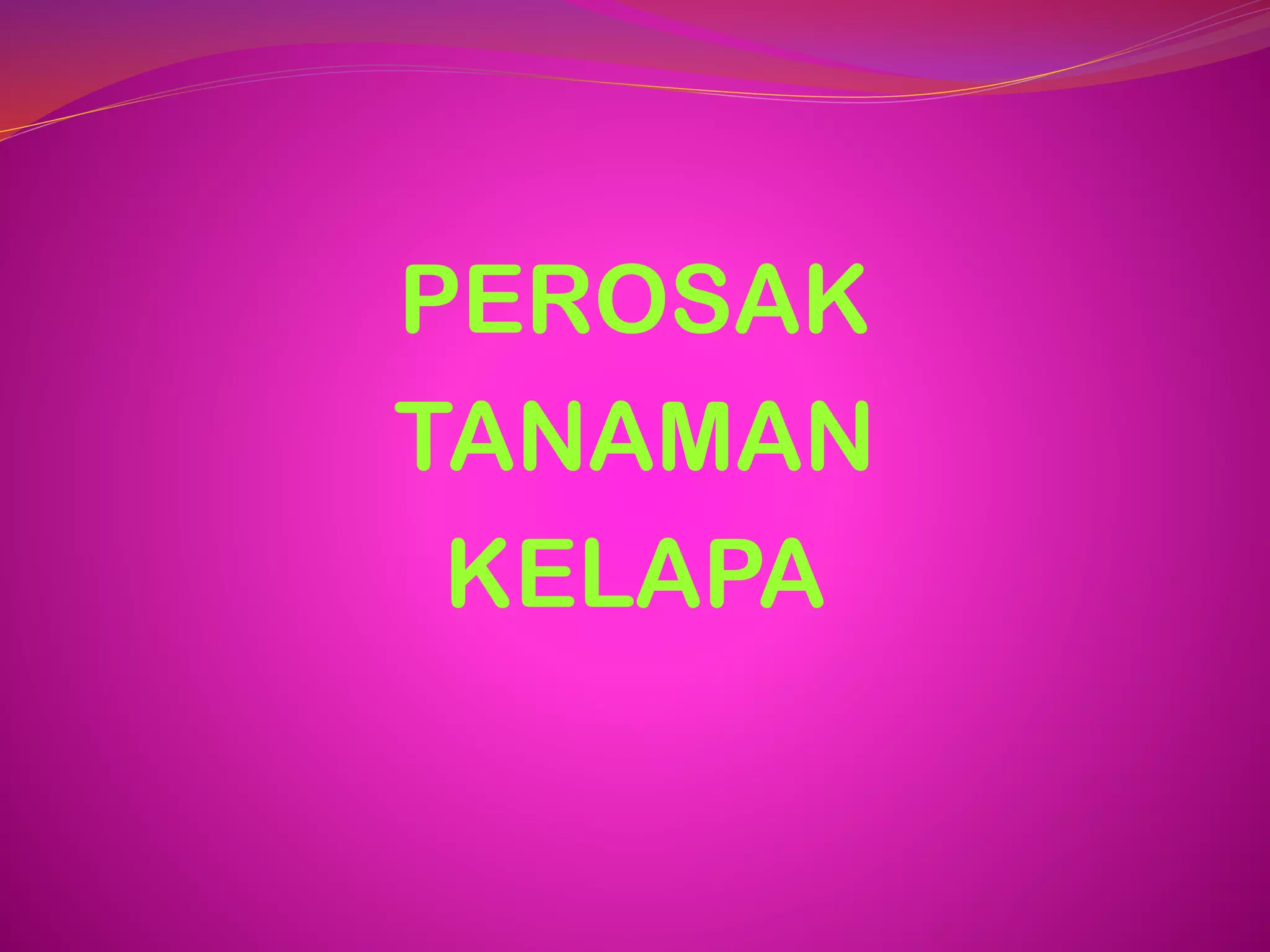 PEROSAK TANAMAN KELAPA | PDF