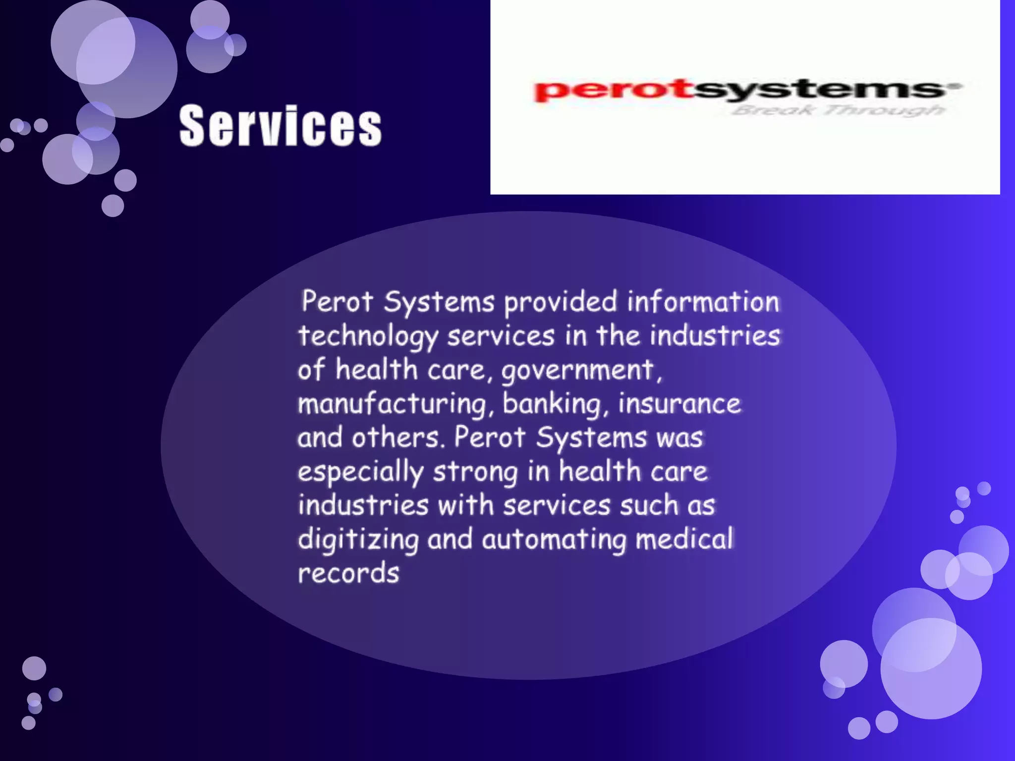 Perot systems(vineeth.g) | PPTX
