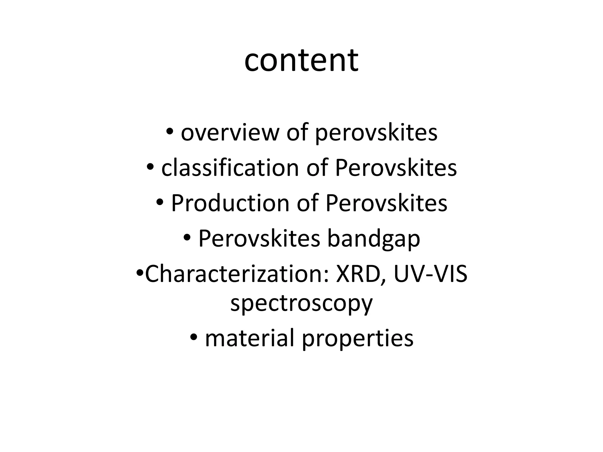 Perovskite | PPTX