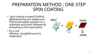 PEROVSKITE SOLAR CELLS.pptx history, importance,advantages | PPTX
