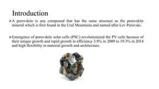 Perovskites solar cells | PPT