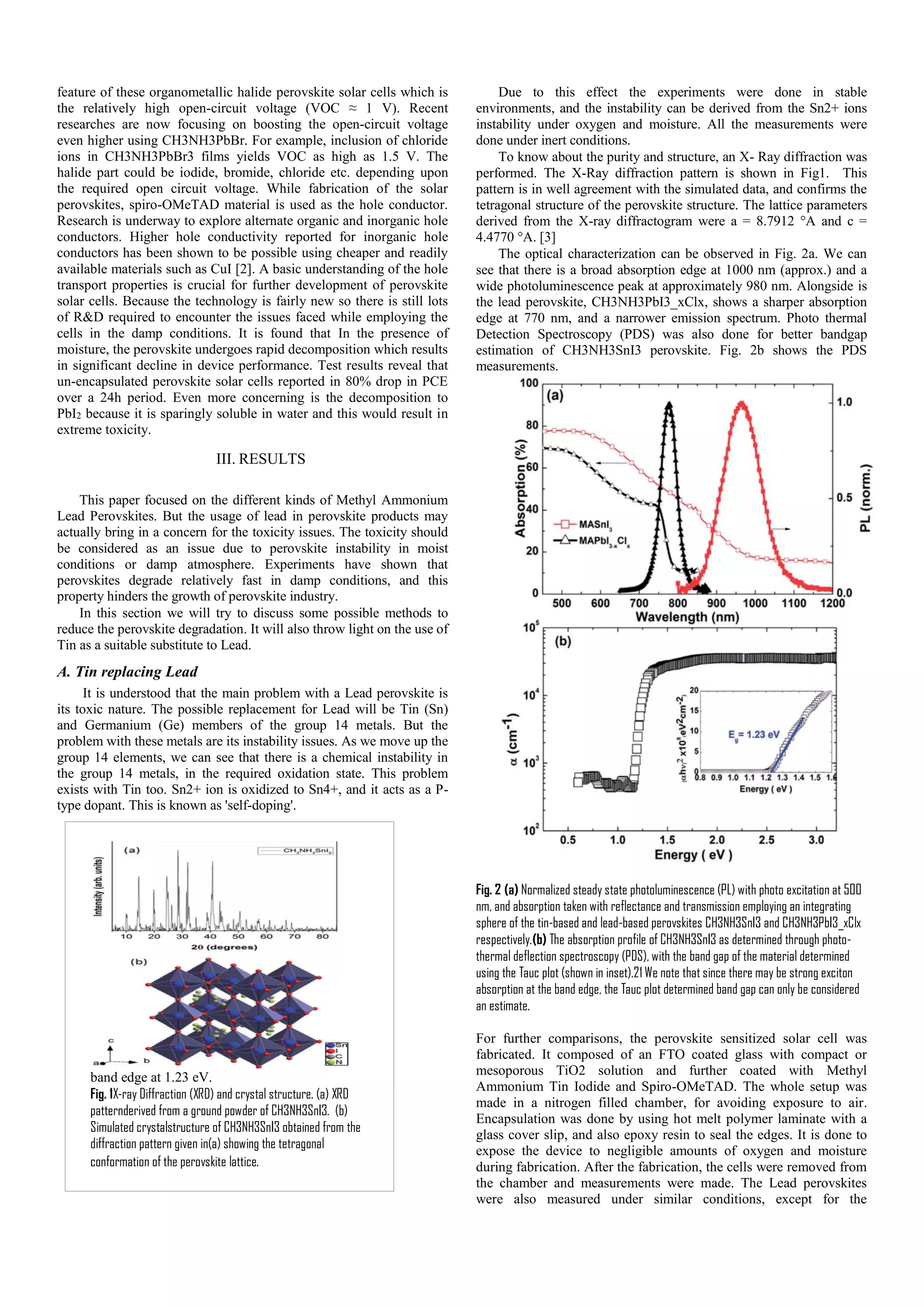 Perovskites solar cells degradation solutions | PDF
