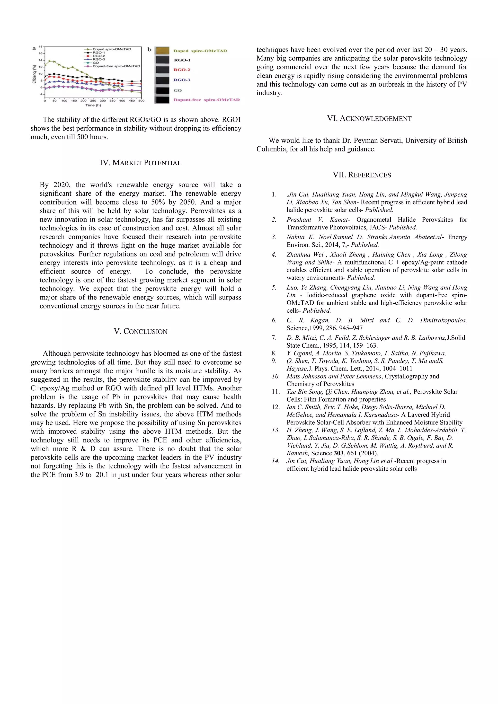 Perovskites solar cells degradation solutions | PDF