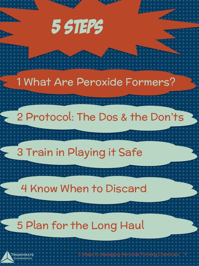 5 Steps to Managing Peroxide-Forming Chemical