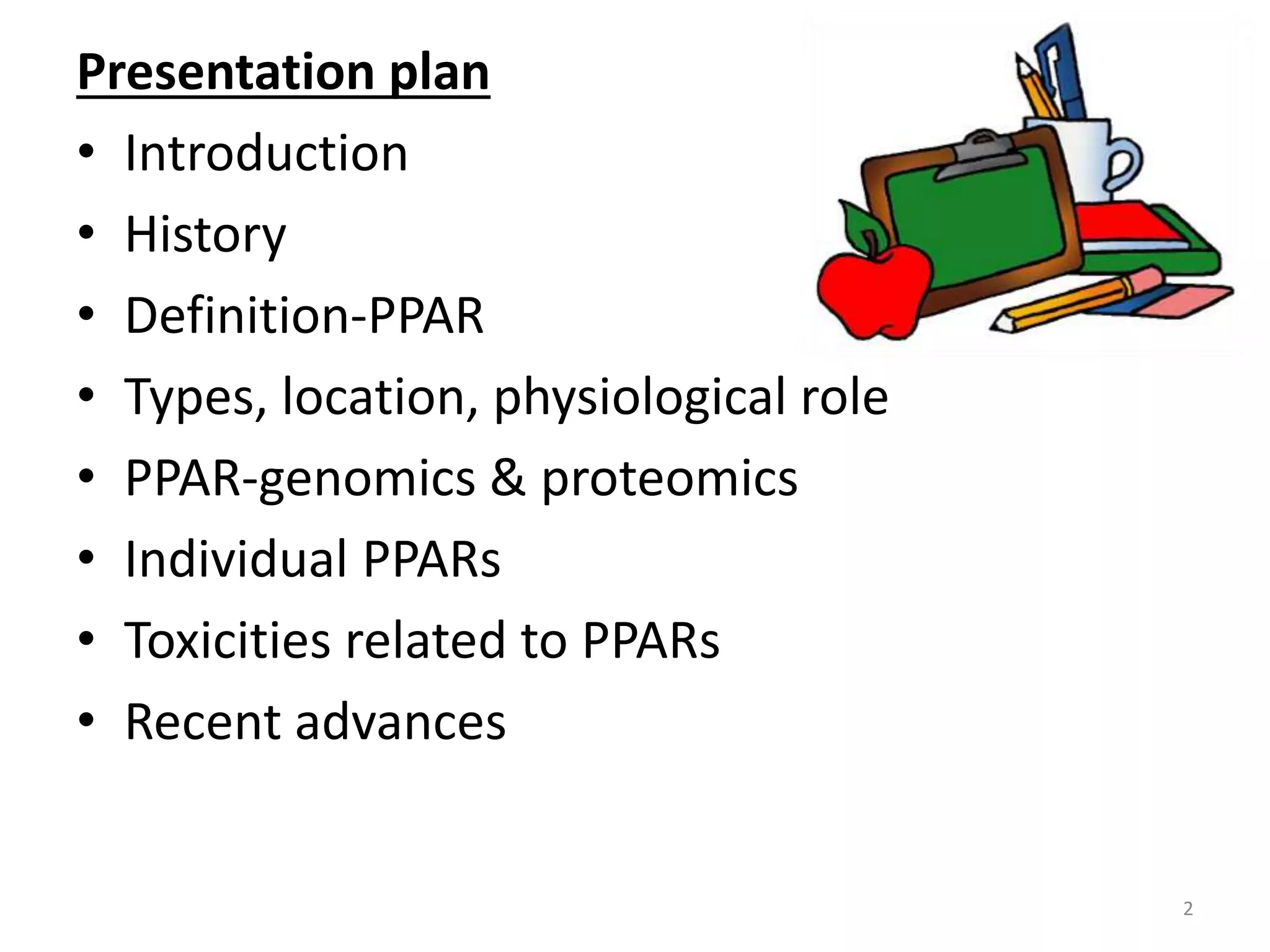 Peroxisome proliferator activated receptors (PPARs) | PPTX
