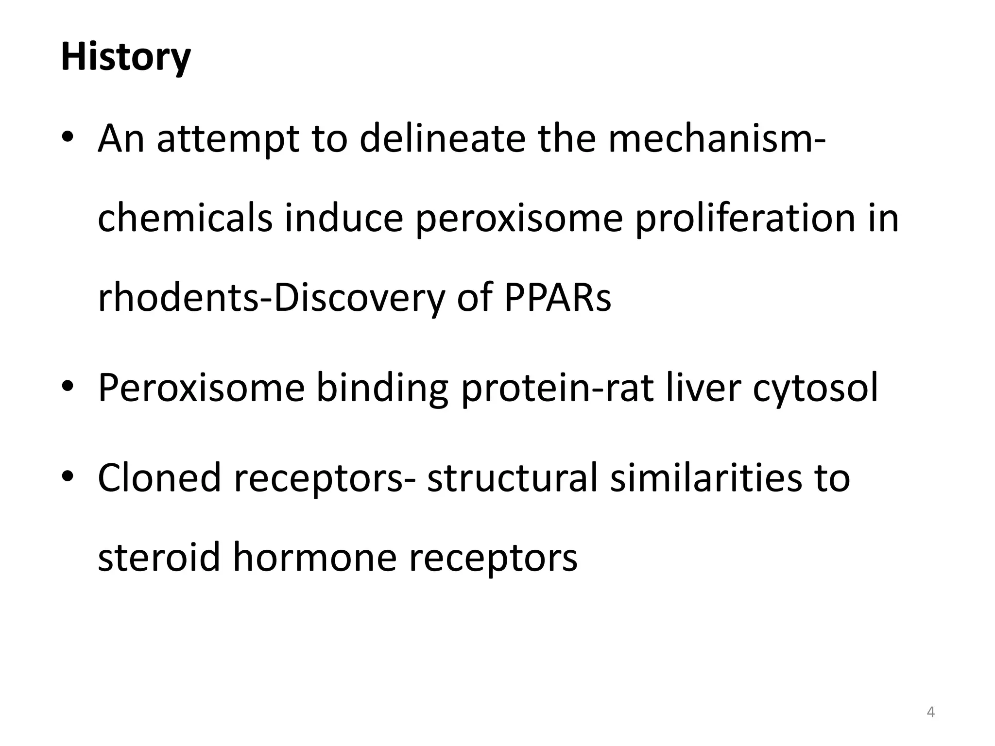 Peroxisome proliferator activated receptors (PPARs) | PPTX