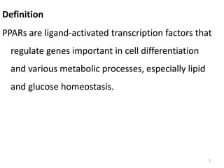 Peroxisome proliferator activated receptors (PPARs) | PPTX