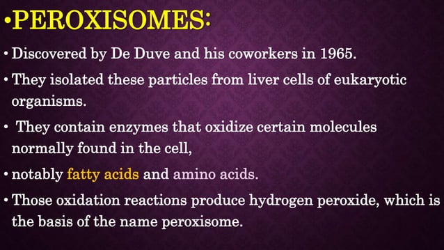 Peroxisomes, glyoxysomes, vacuole, cytoskeleton, | PPT