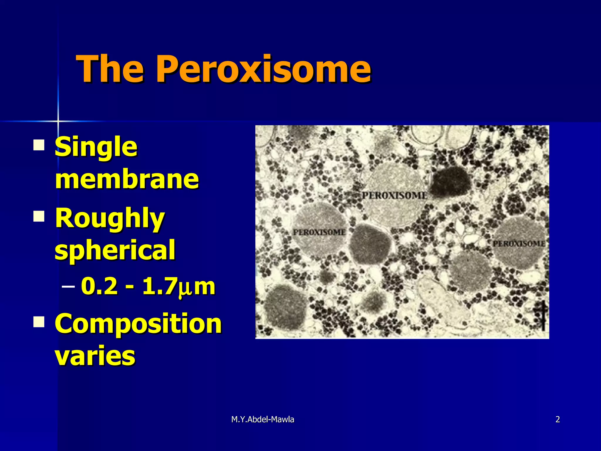 Peroxisomes in dermatology | PPT