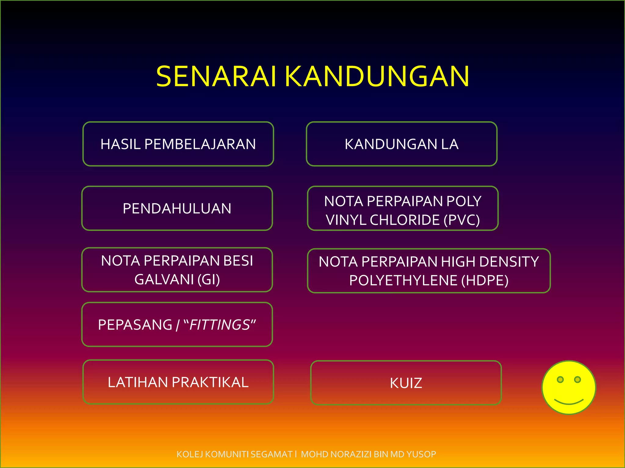 Perpaipan (laksanakan penyambungan paip dan injap) | PPTX